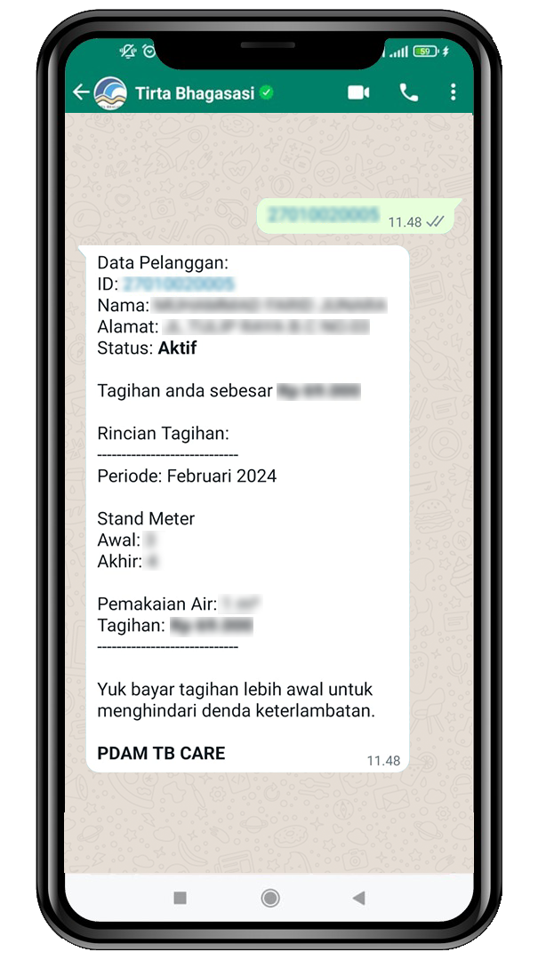 Whatsapp Interaktif PDAM Tirta Bhagasasi Bekasi - PERUMDA TIRTA ...