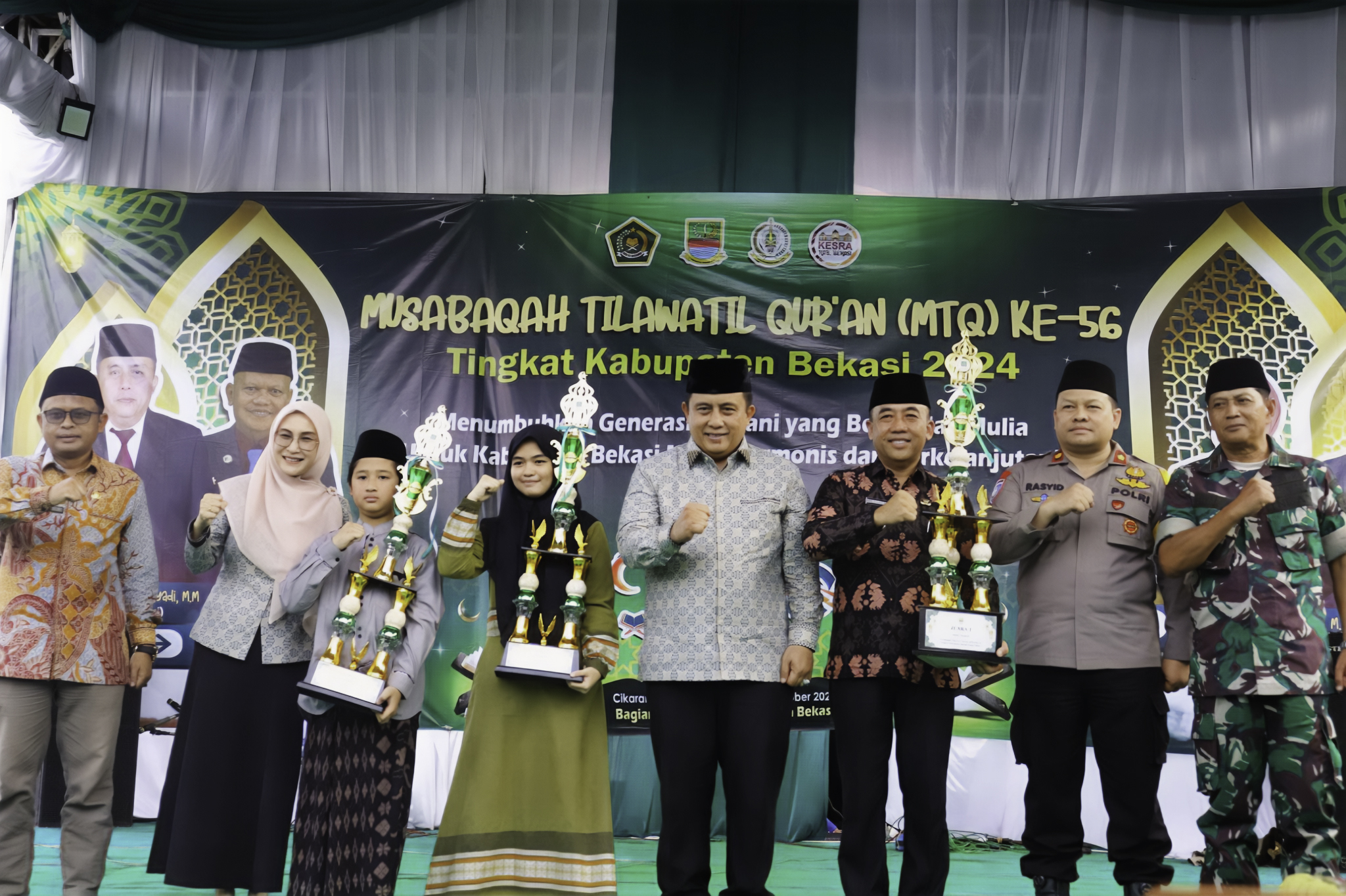 Pj Bupati Bekasi Tutup MTQ ke-56, Cikarang Utara Raih Juara Umum ...